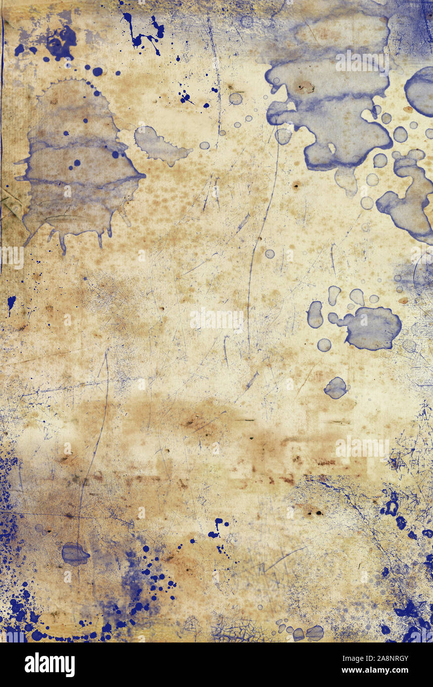 vintage paper stained background with ink Stock Photo - Alamy