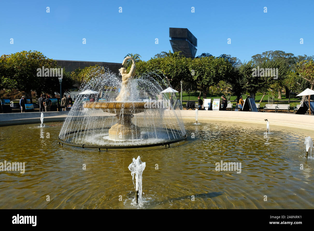 Rideout Memorial Fountain at the Golden Gate Park Music Concourse in ...