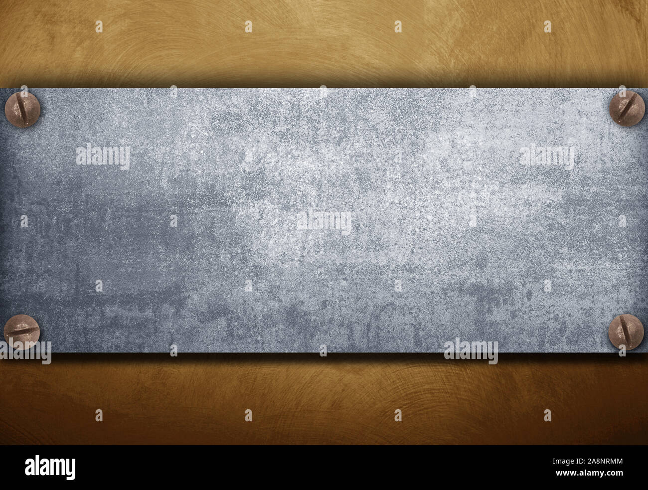 a industrial metal plate on a vintage background Stock Photo - Alamy