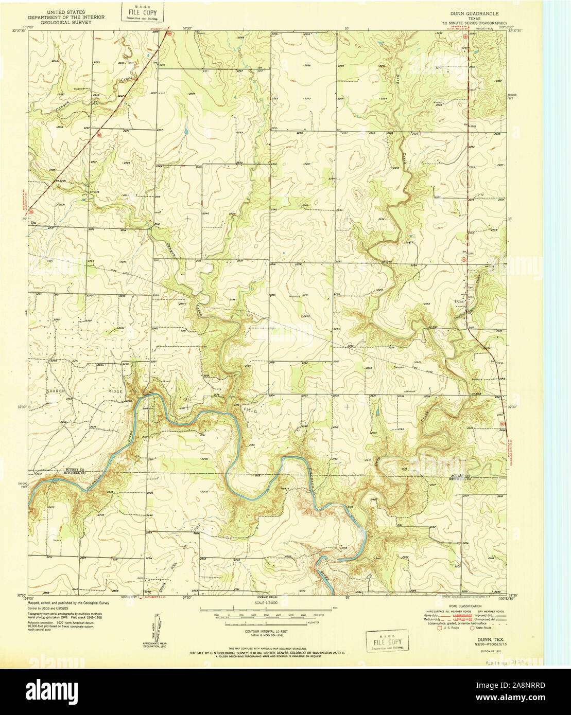 Map of dunn texas hi-res stock photography and images - Alamy