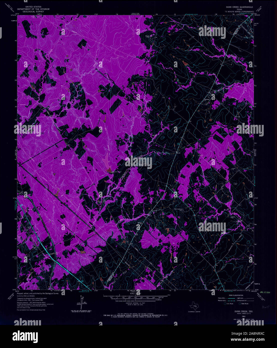 Map of dunn texas hi-res stock photography and images - Alamy