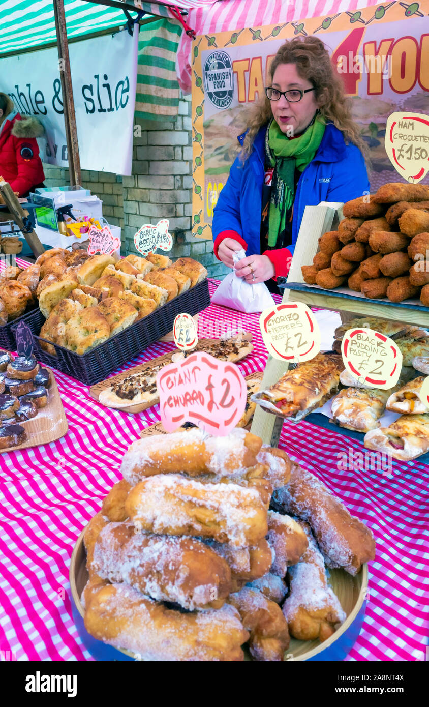 Farmers` food market stall variety hi-res stock photography and images ...