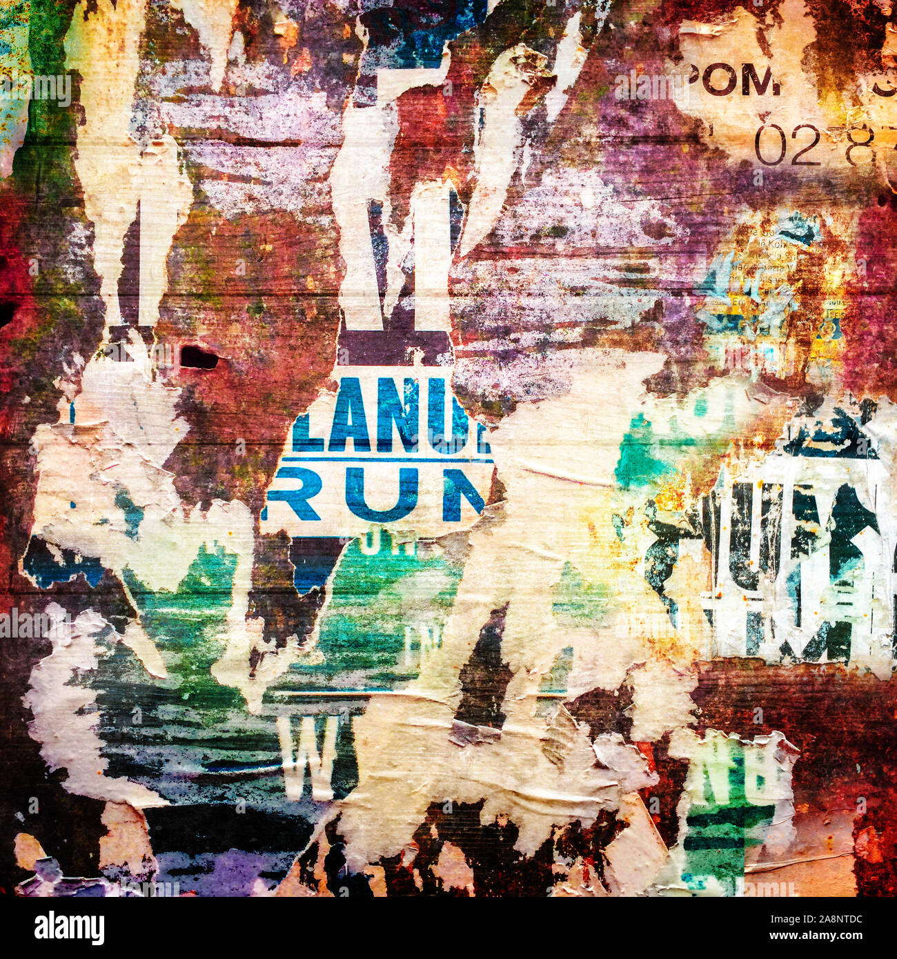 Rust metal torn posters paper hi-res stock photography and images - Alamy