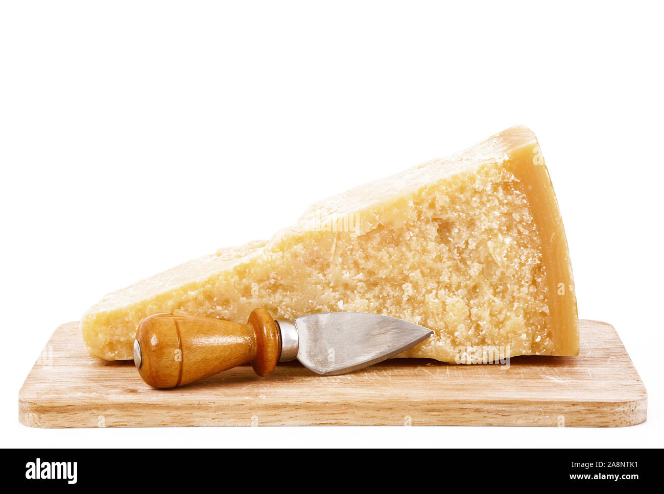 original italian parmesan cheese on white background Stock Photo - Alamy