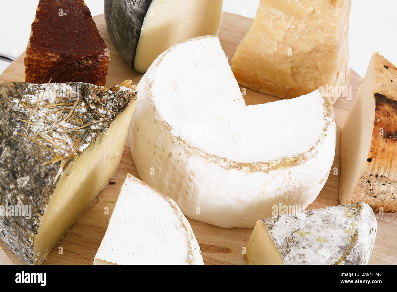 original italian cheese collage background Stock Photo - Alamy