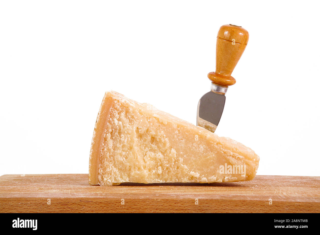 original italian parmesan cheese on white background Stock Photo - Alamy