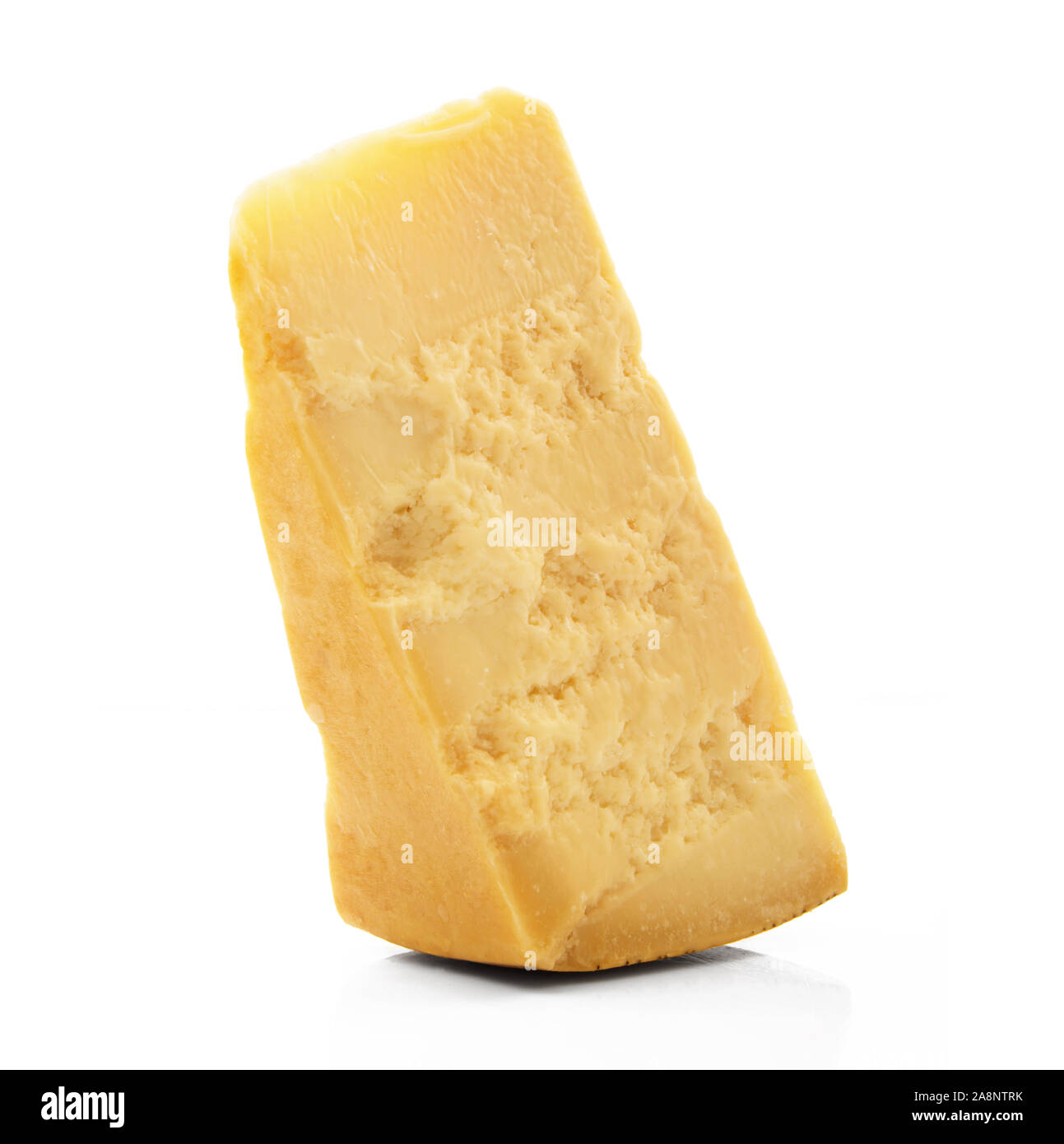 original italian parmesan cheese on white background Stock Photo - Alamy