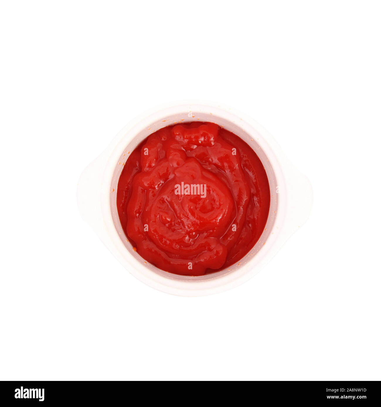 tomato sauce on white background Stock Photo - Alamy