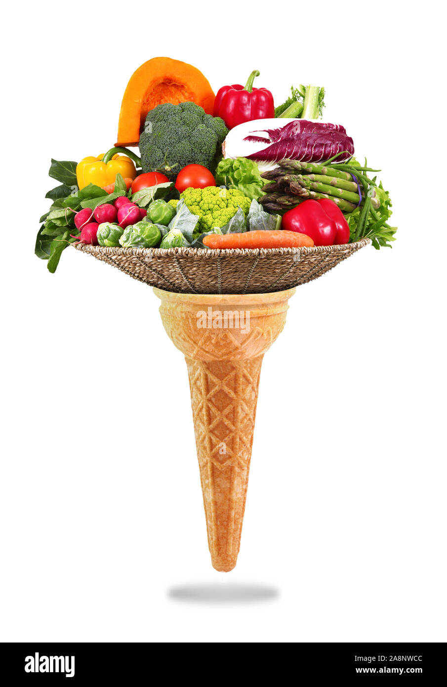 Strange vegetables white background hi-res stock photography and images ...