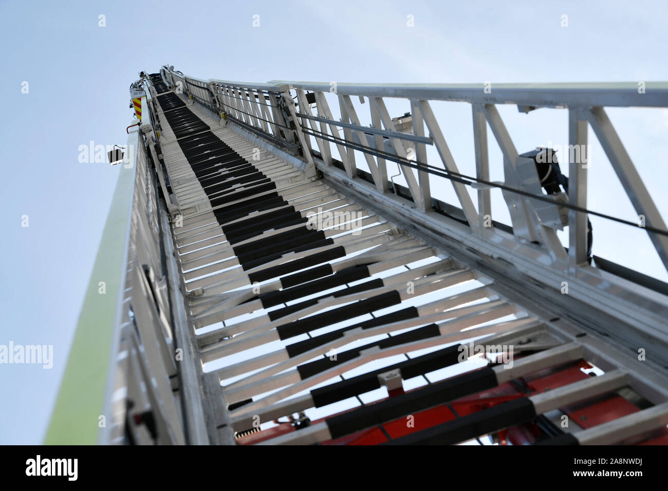 Fire Truck, rotating ladder, Munich, Bavaria, Germany Stock Photo - Alamy
