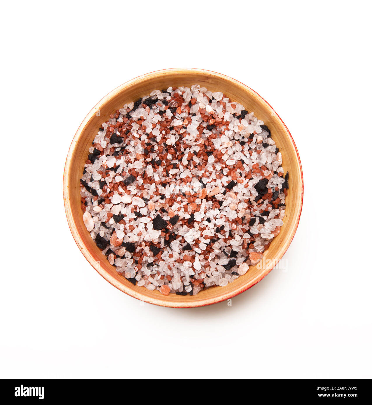Salt on white background Cut Out Stock Images & Pictures - Alamy