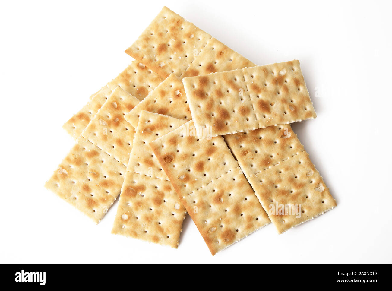 original crackers on white background Stock Photo - Alamy