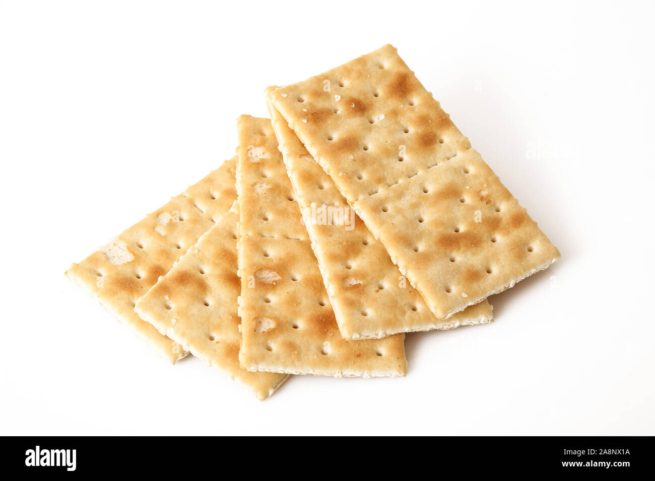 original crackers on white background Stock Photo - Alamy