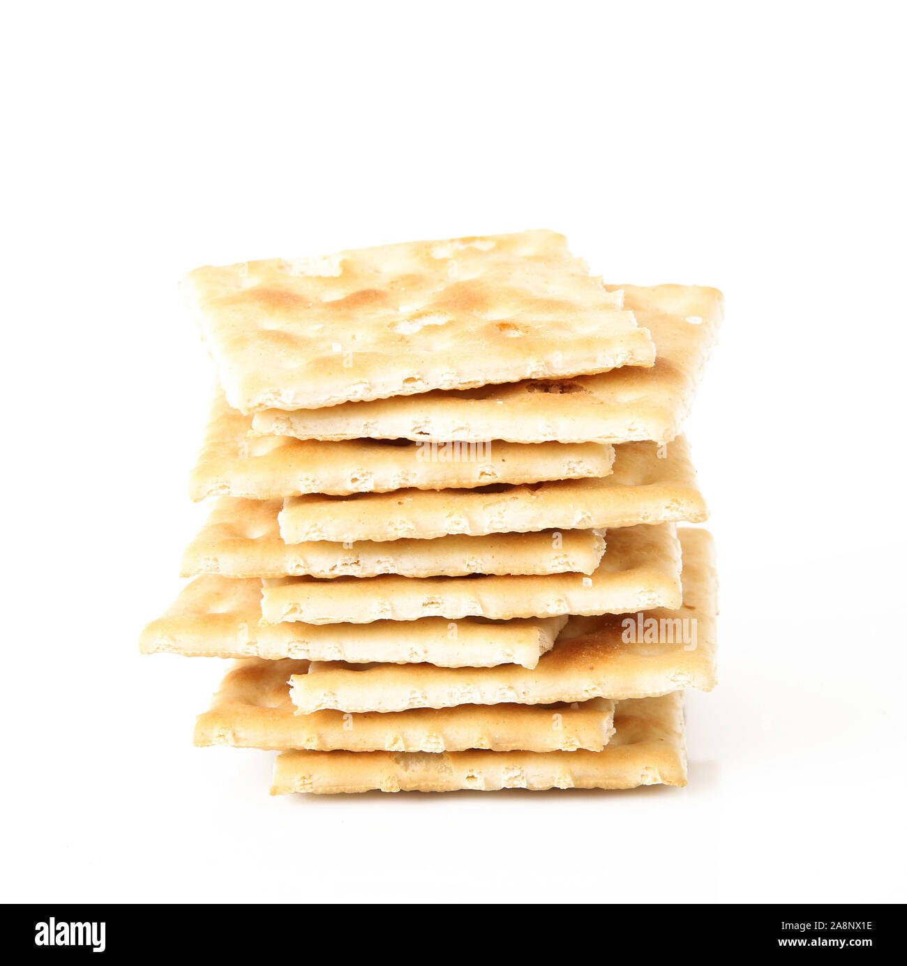 original crackers on white background Stock Photo - Alamy