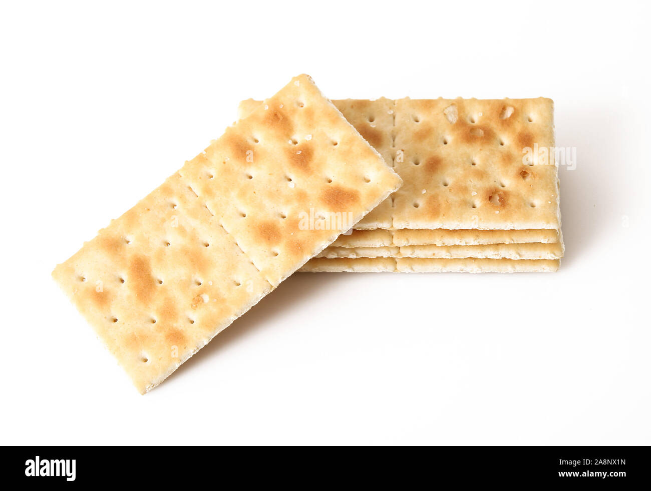 original crackers on white background Stock Photo - Alamy