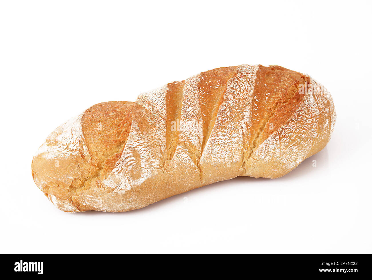 fresh bread on white background Stock Photo - Alamy