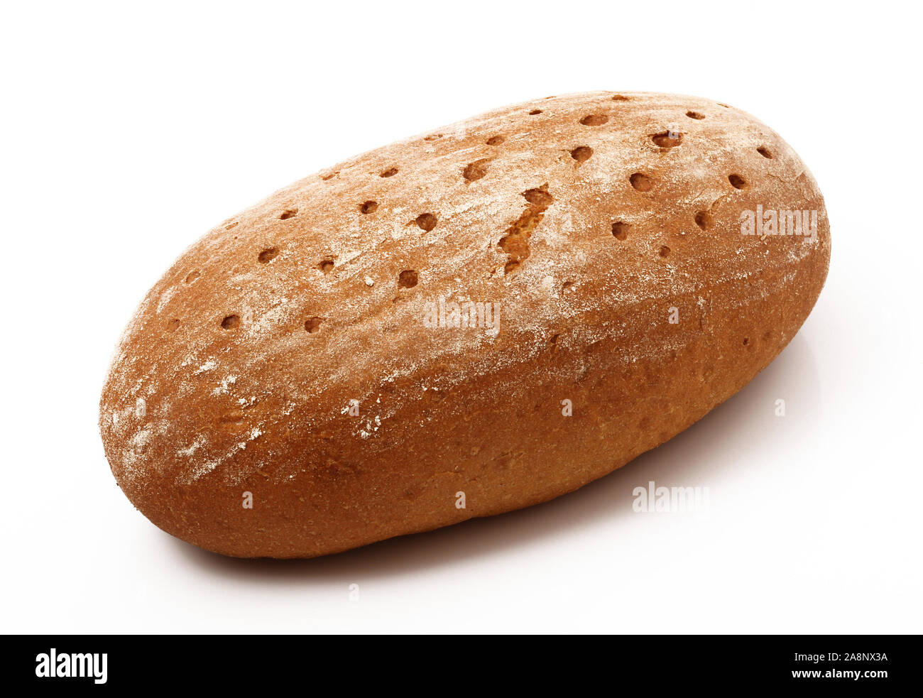 fresh bread on white background Stock Photo - Alamy
