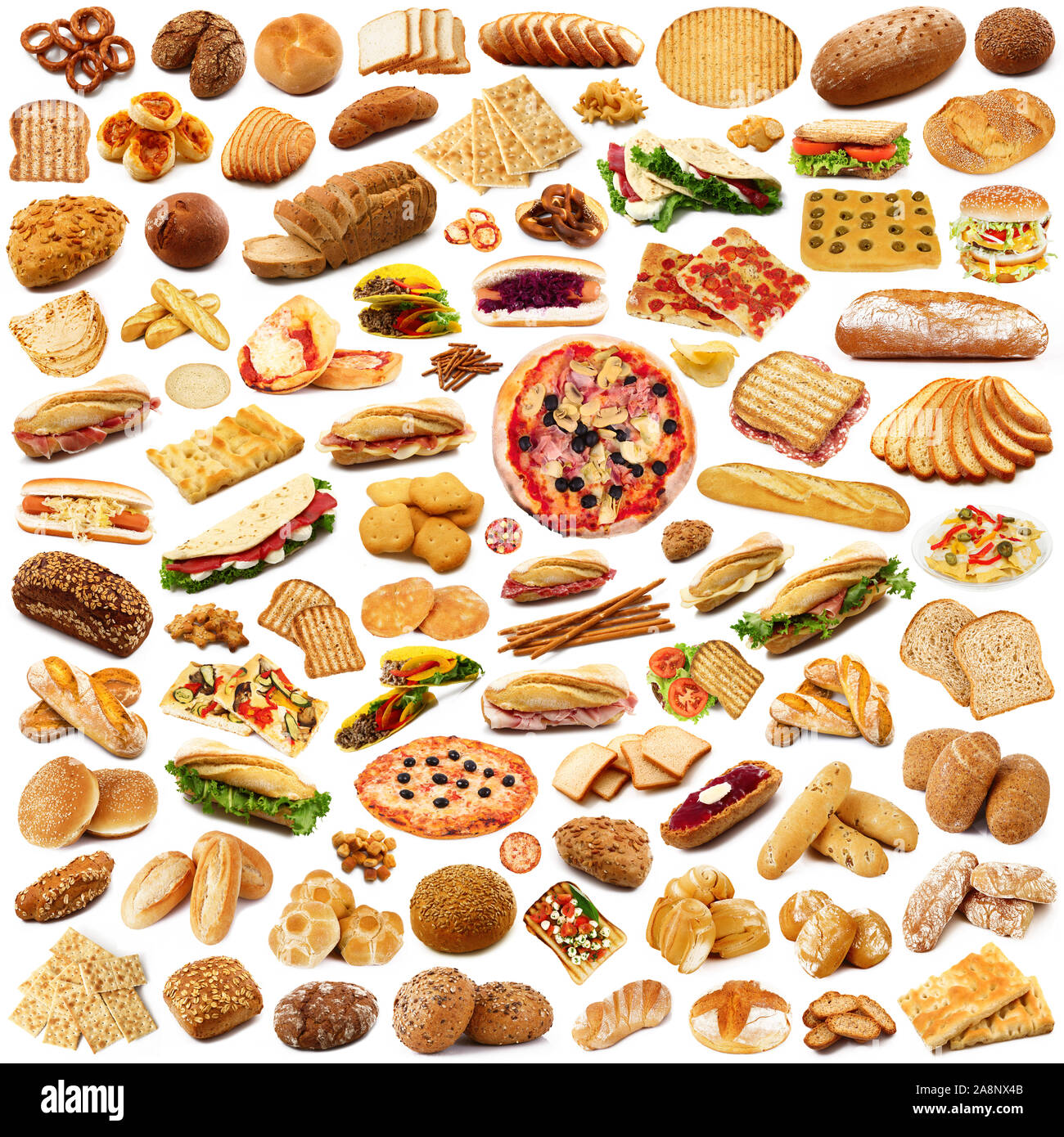 Pizza and pasta collage hi-res stock photography and images - Alamy