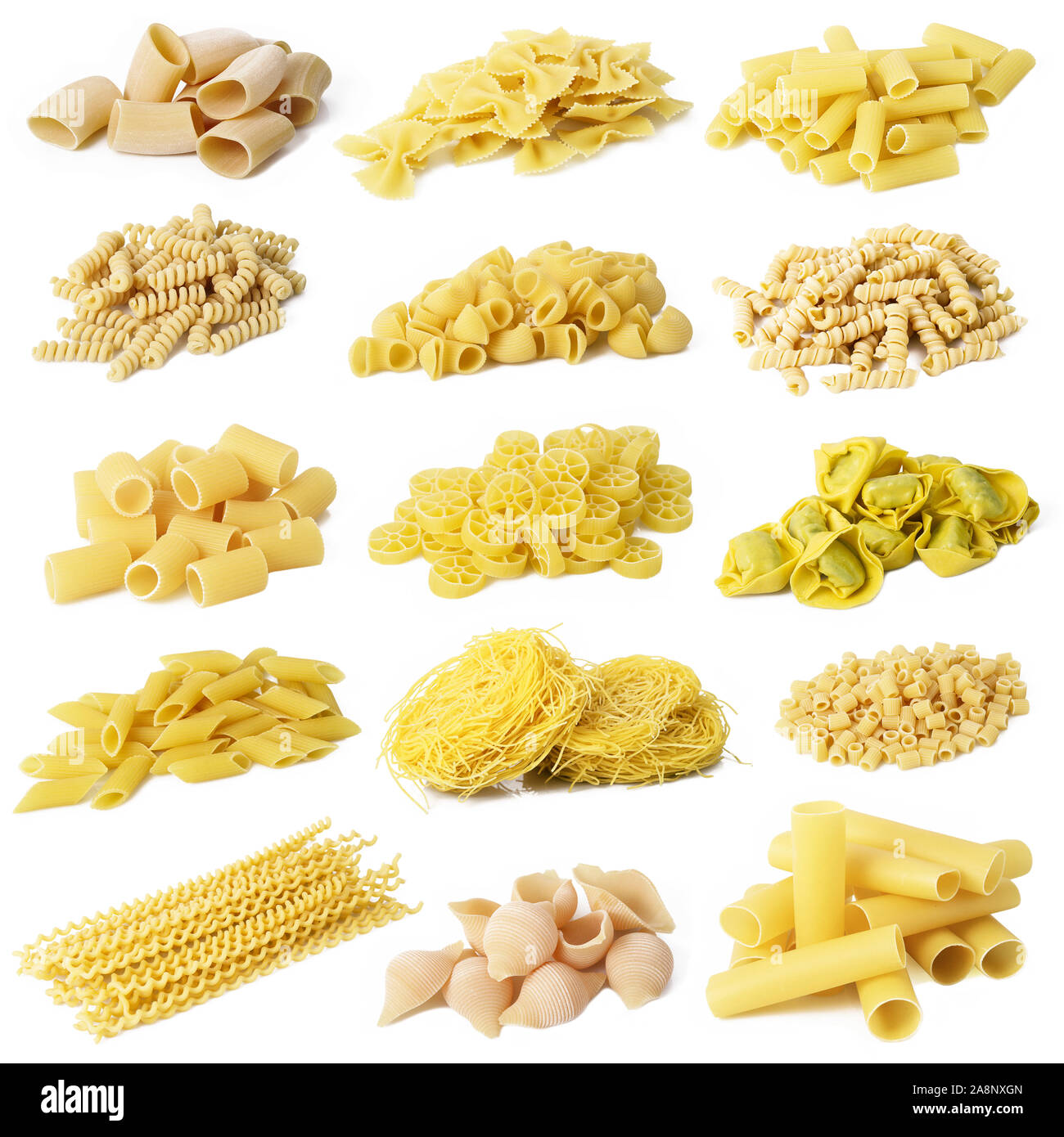 collage of original italian pasta Stock Photo - Alamy