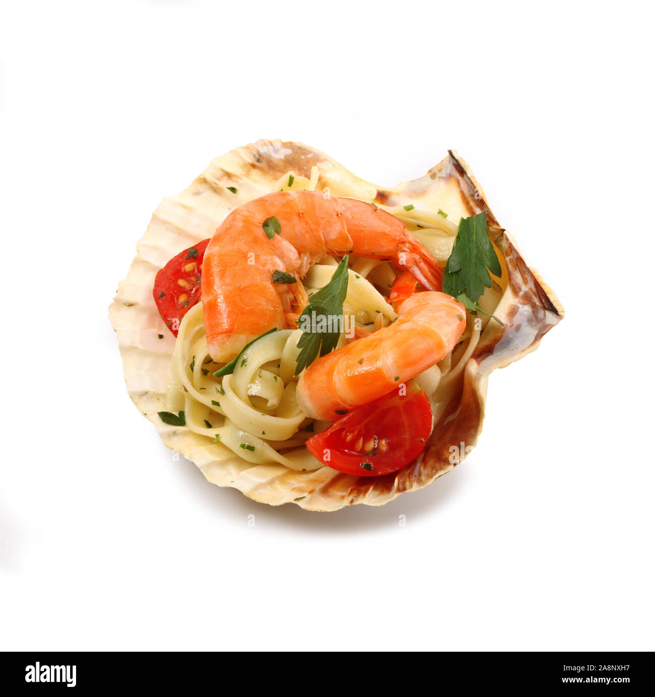 Italian shell pasta tomato Cut Out Stock Images & Pictures - Alamy