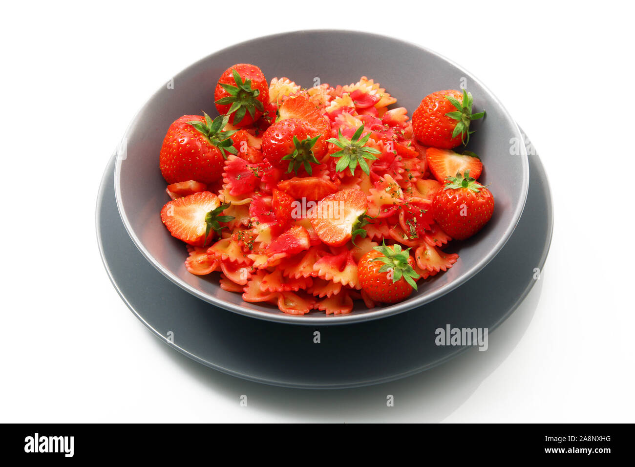 original italian pasta with strawberry Stock Photo - Alamy