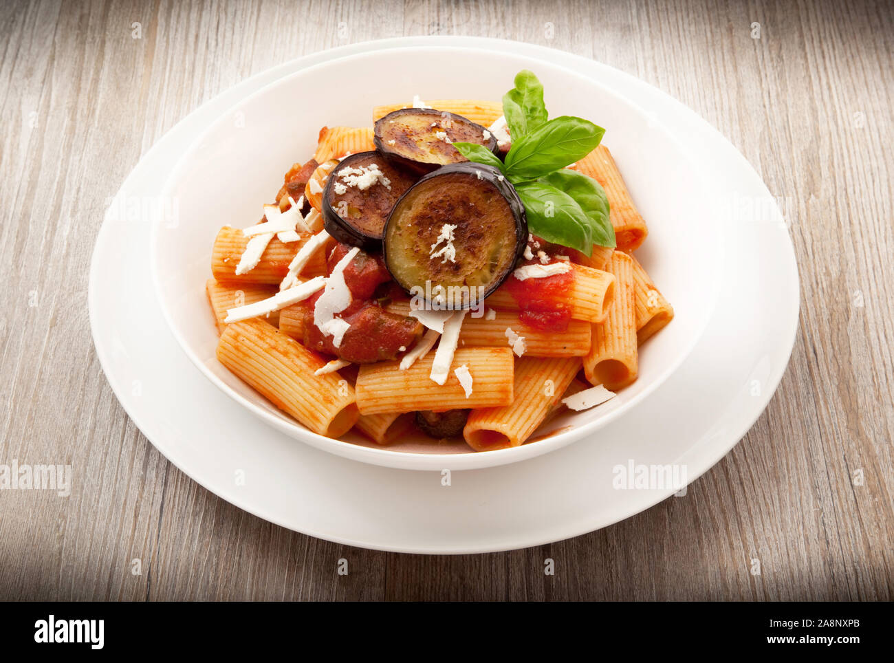 original italian pasta alla Norma Stock Photo - Alamy