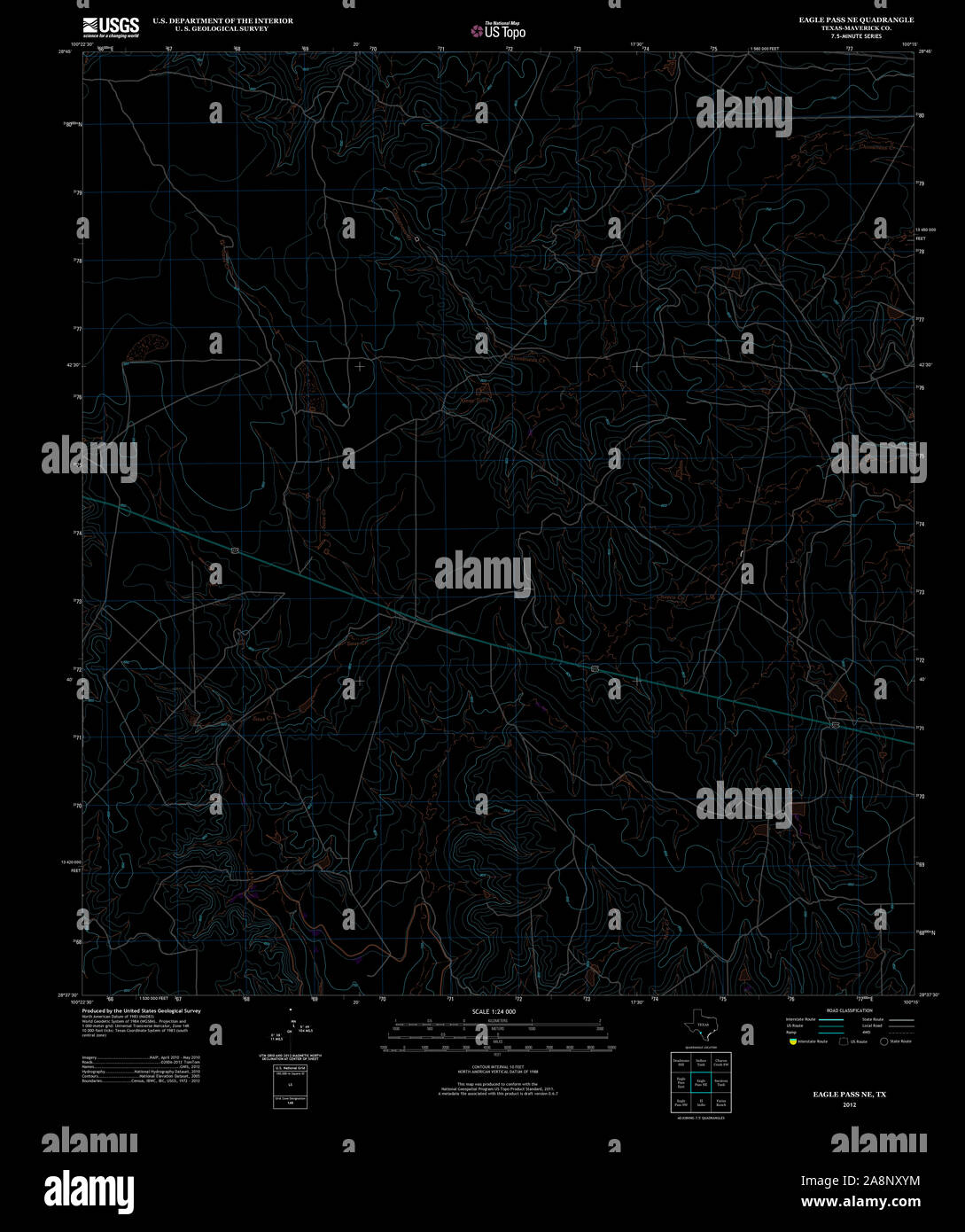 Eagle pass map hi-res stock photography and images - Alamy
