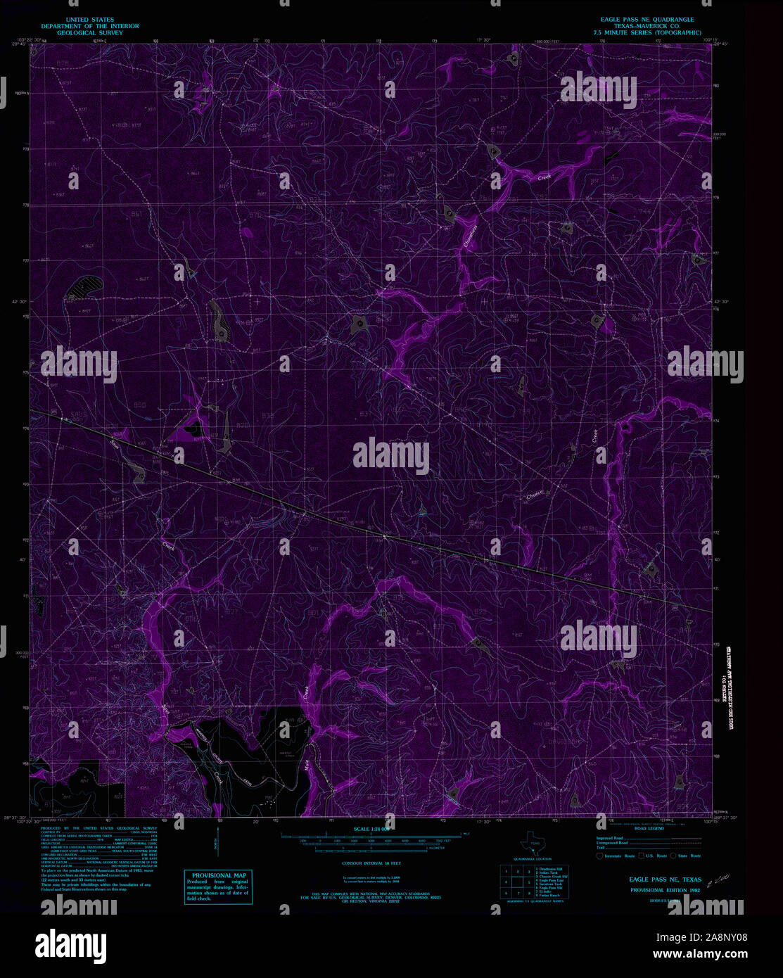 Eagle pass texas map hi-res stock photography and images - Alamy