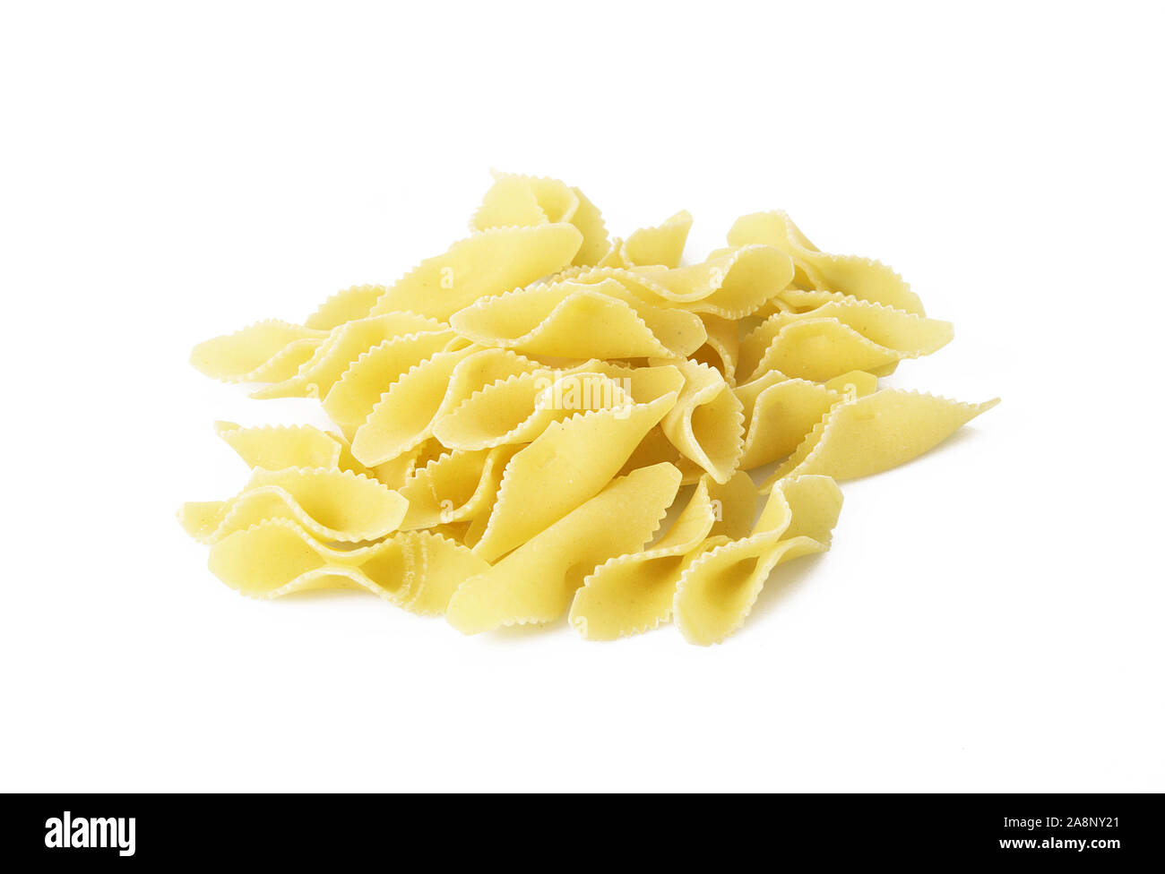 italian raw pasta on white background Stock Photo - Alamy