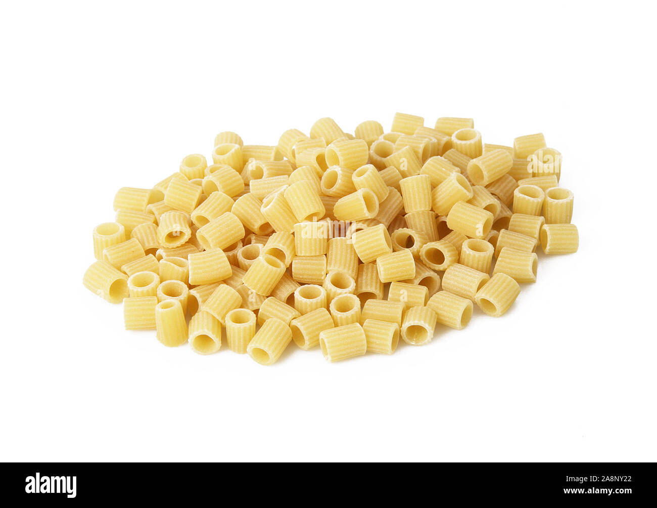 italian raw pasta on white background Stock Photo - Alamy