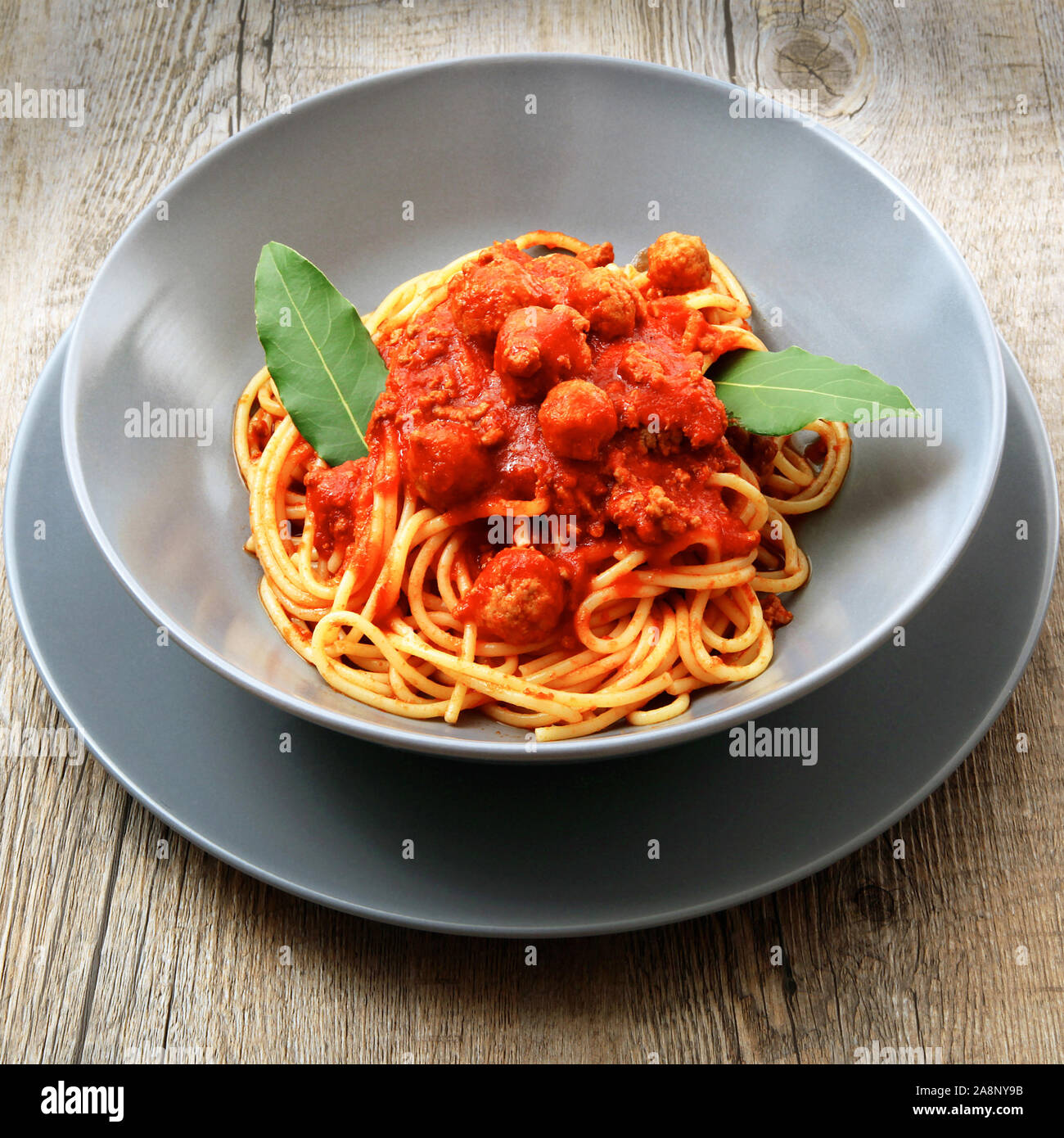 italian spaghetti with meat sauce Stock Photo - Alamy