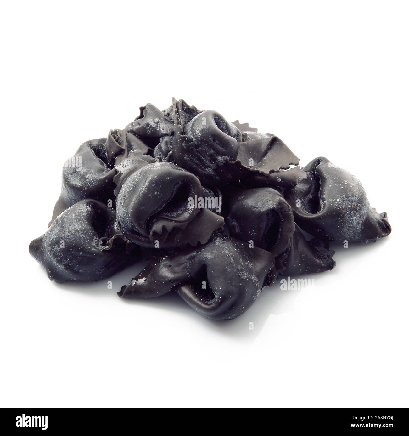 original italian ravioli with squid ink Stock Photo - Alamy