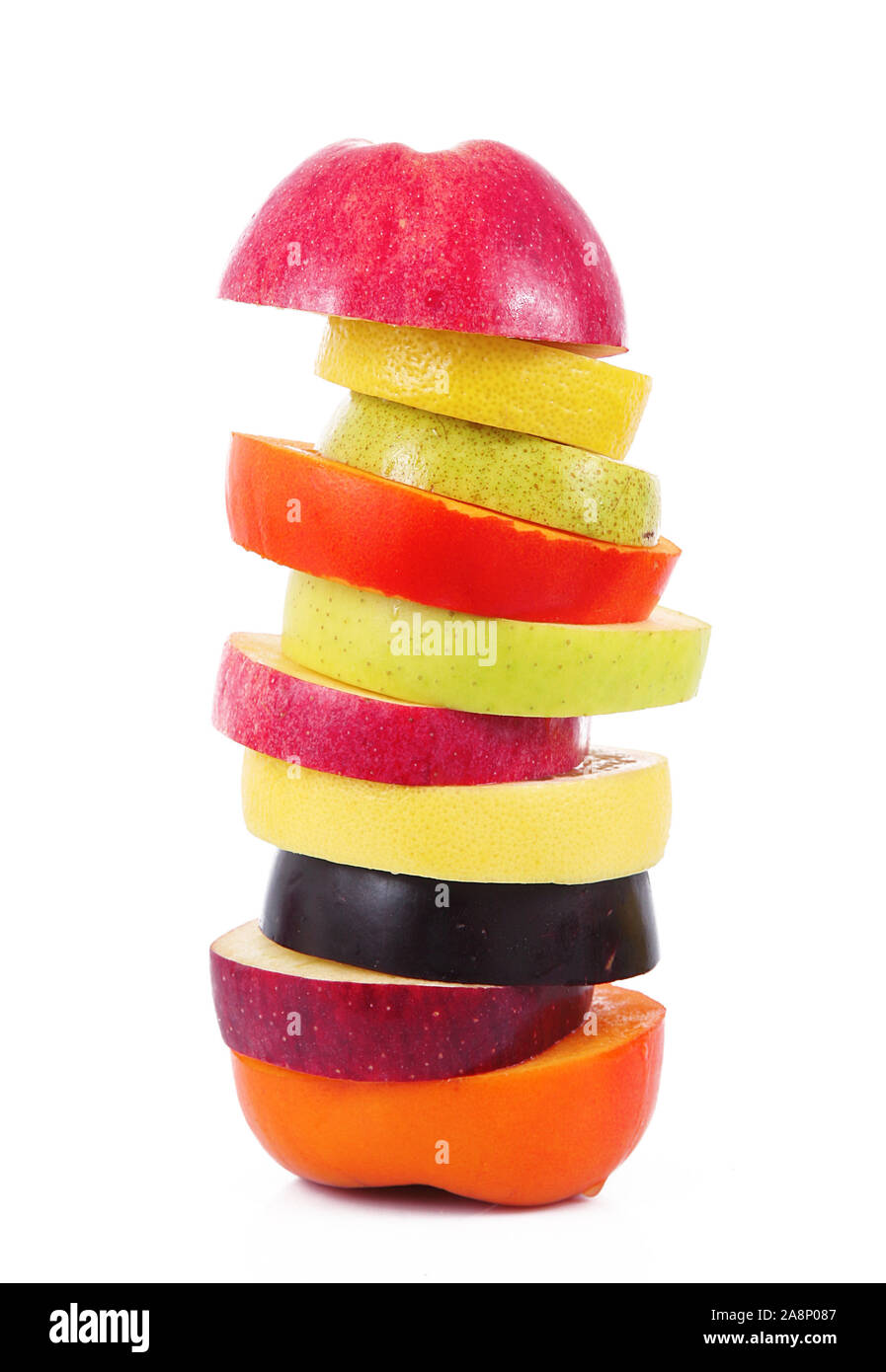 Various fruit slices Cut Out Stock Images & Pictures - Alamy