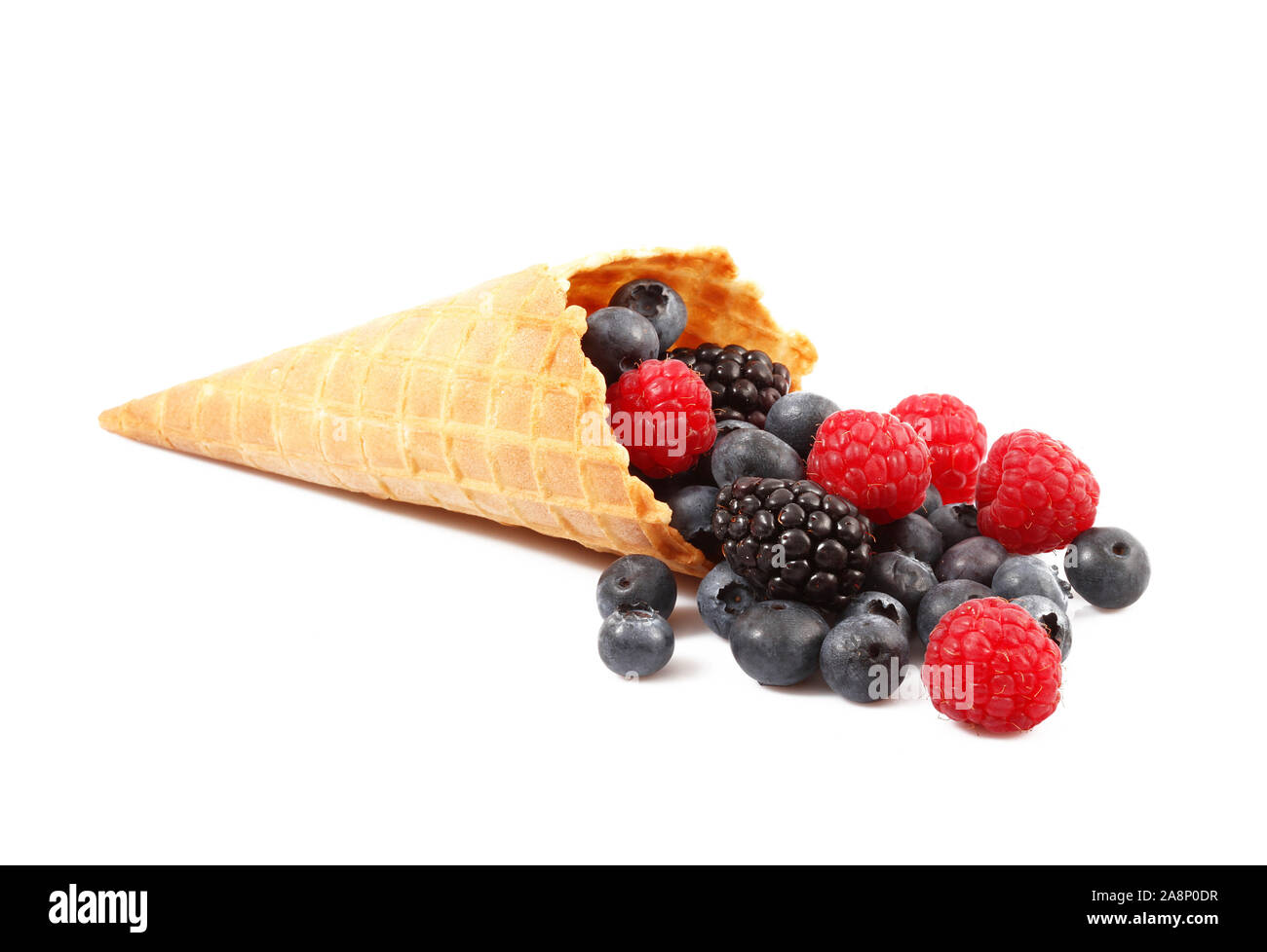 fresh fruit berries on white background Stock Photo - Alamy