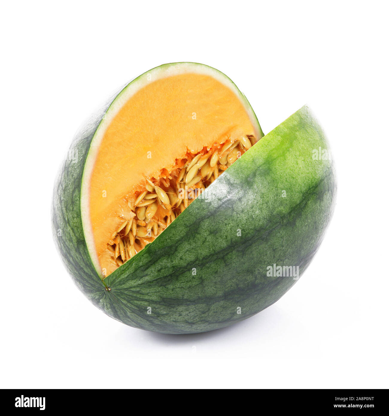 strange ibrid fruit watermelon-melon Stock Photo - Alamy