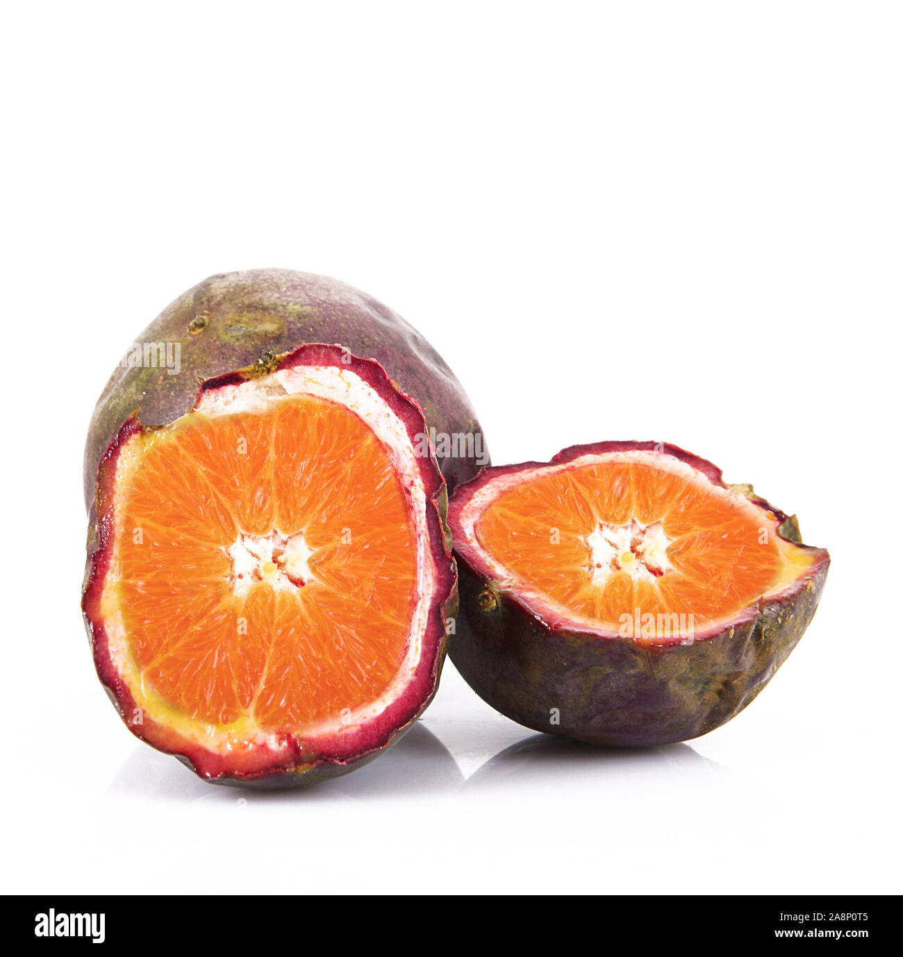 strange ibrid fruit passion fruit-orange Stock Photo - Alamy