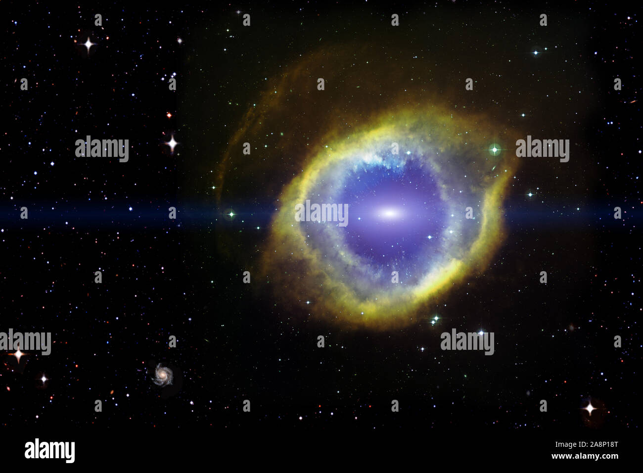 Star field space background. Supernova nebula and stars field with ...