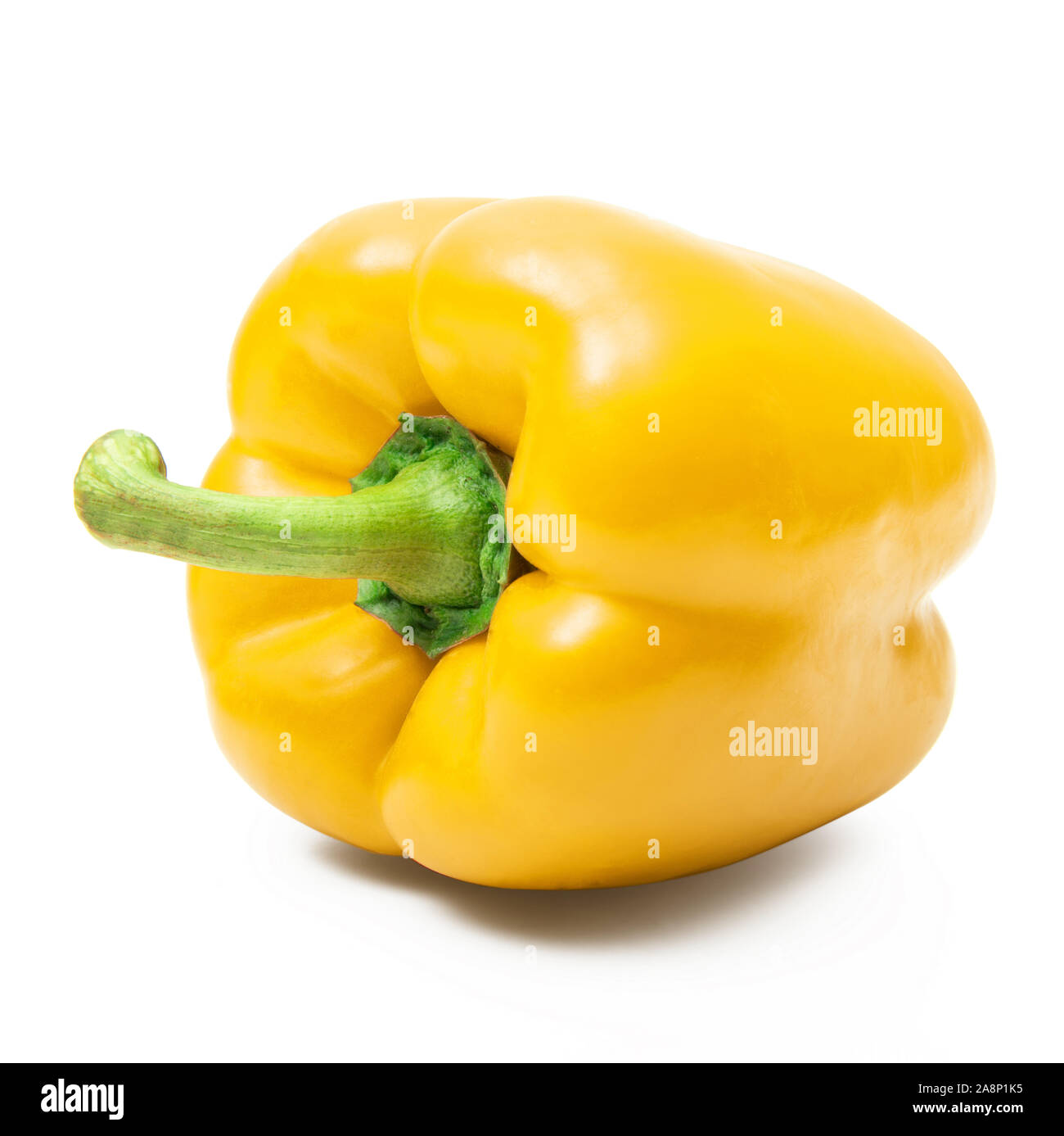 fresh yellow hot pepper on white background Stock Photo - Alamy
