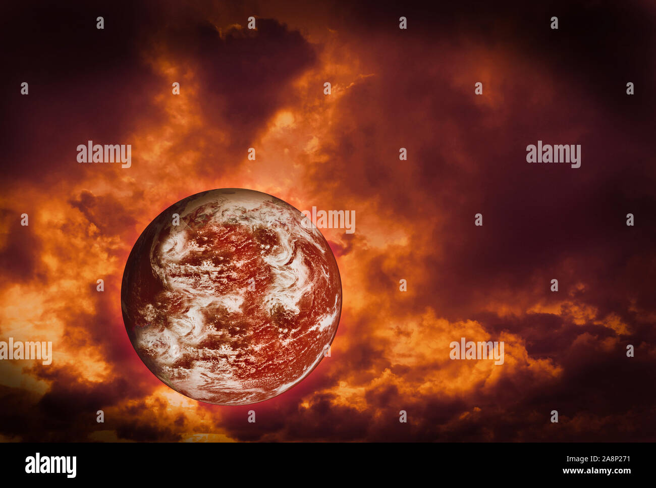 Planet earth in flames hi-res stock photography and images - Alamy