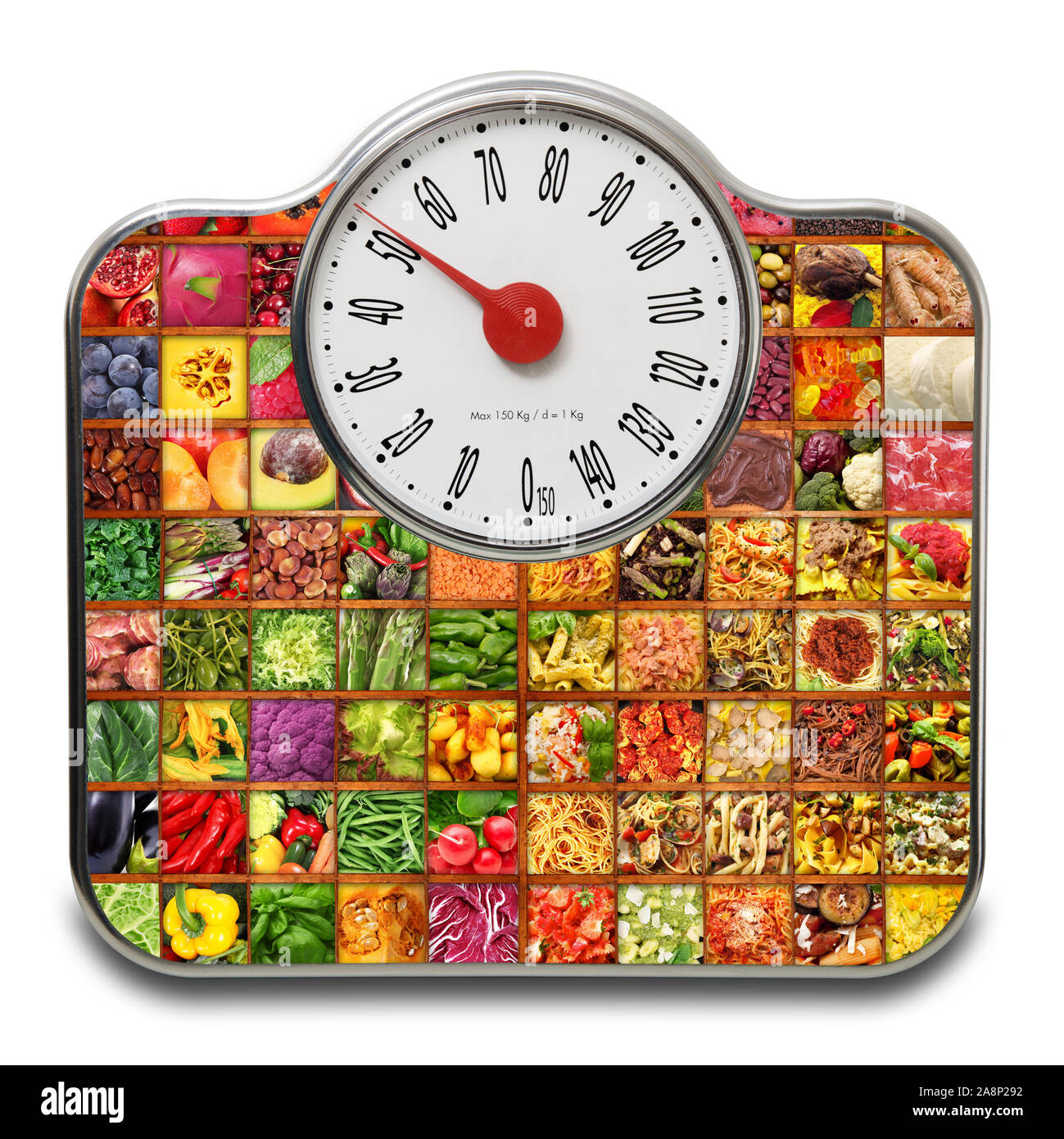 Meat on scales Cut Out Stock Images & Pictures - Alamy