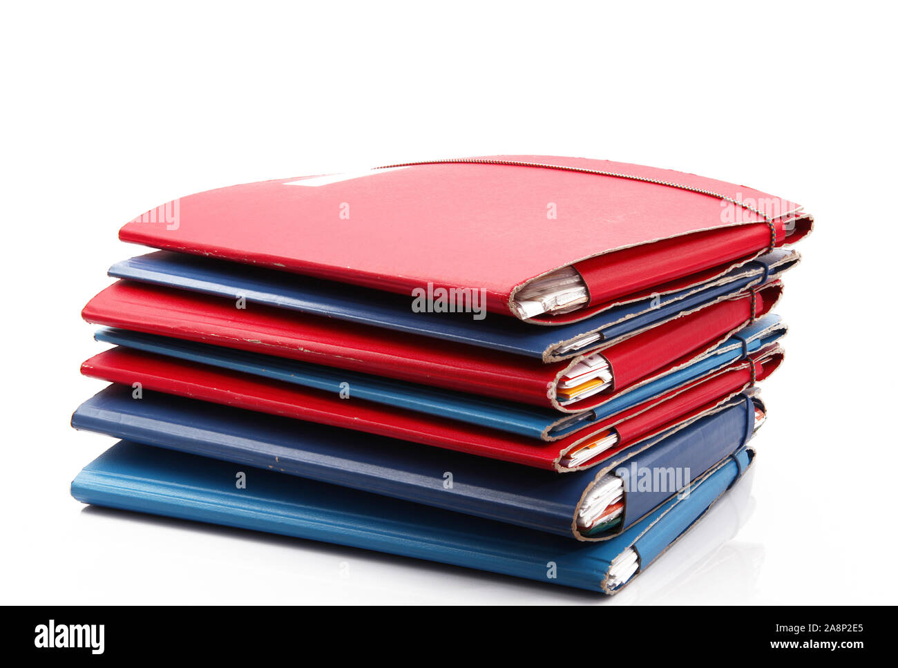 Folders Stores Documents on white background Stock Photo - Alamy