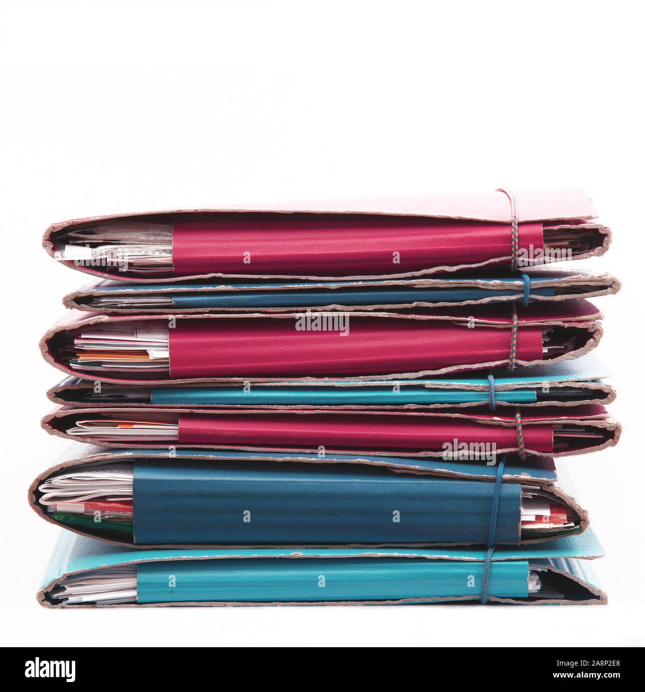 Folders Stores Documents on white background Stock Photo - Alamy