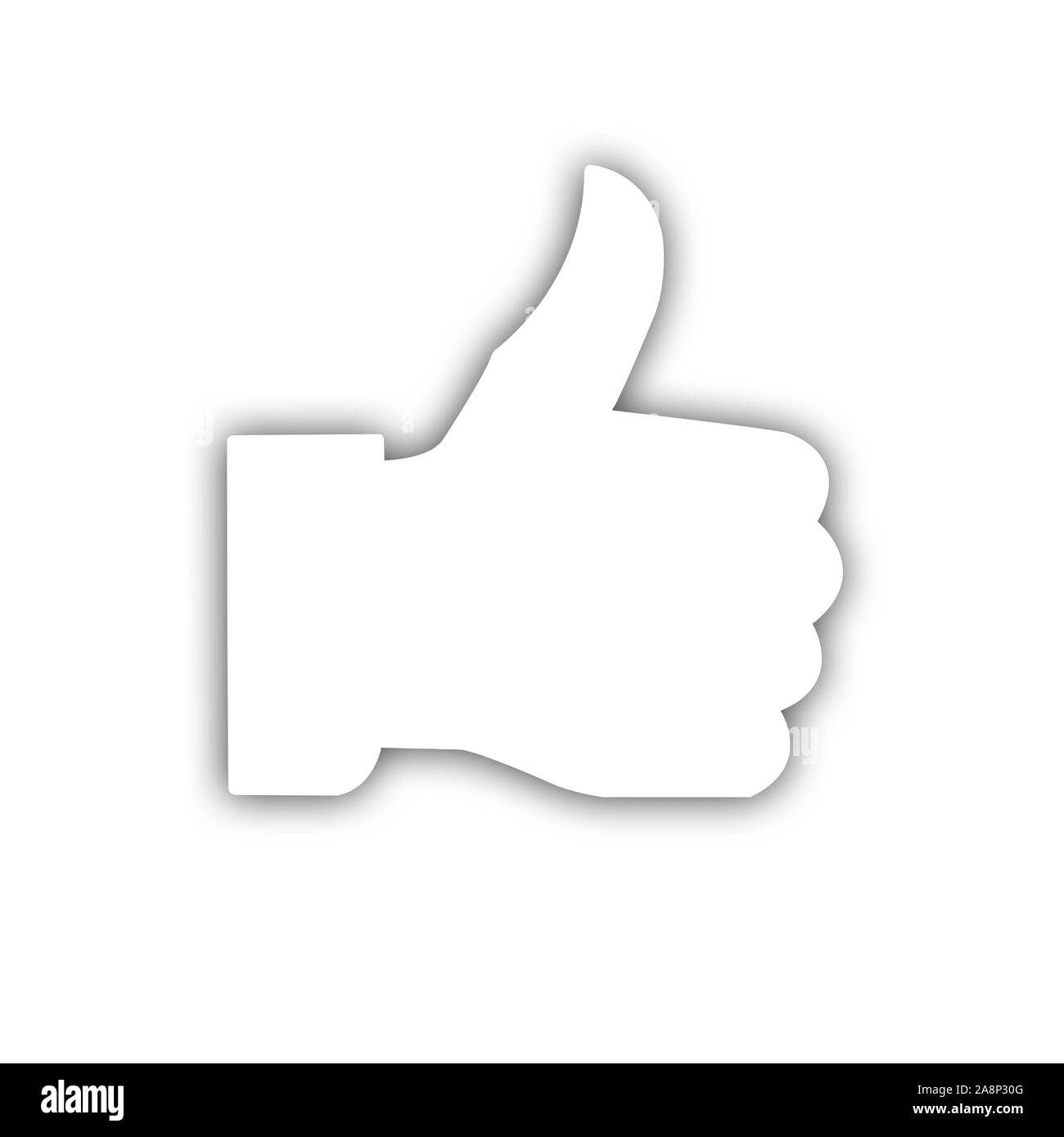 Thumb hand raised in Cut Out Stock Images & Pictures - Alamy