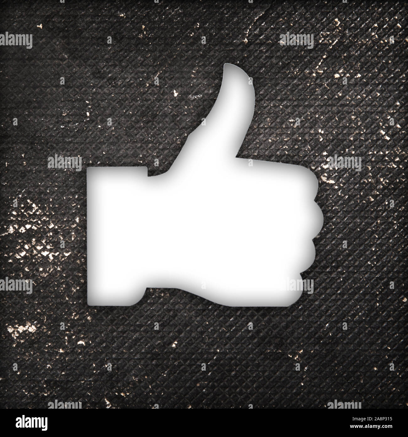 Thumb symbol raised in OK sign Stock Photo - Alamy