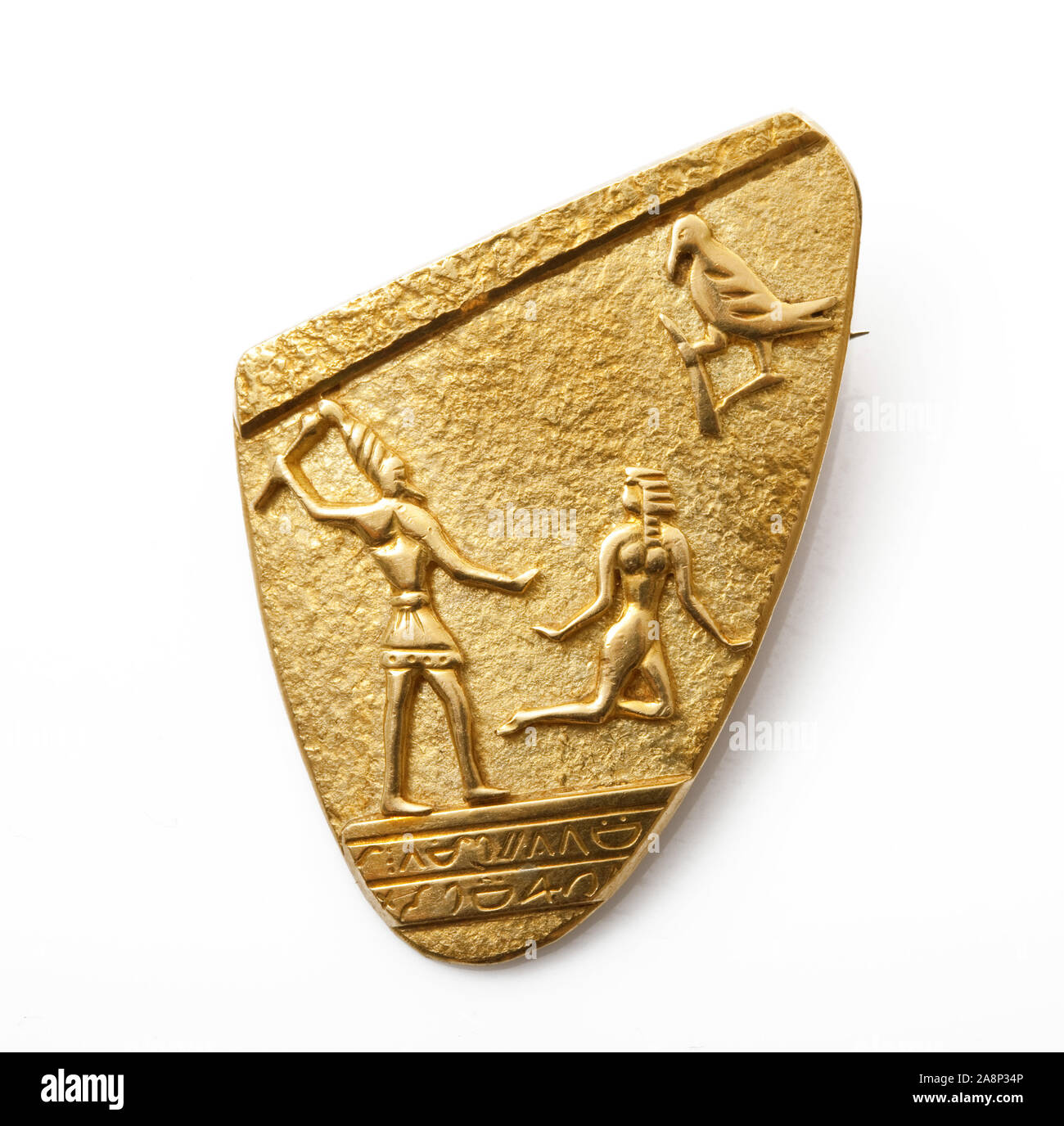 precious gold objects on white background Stock Photo - Alamy