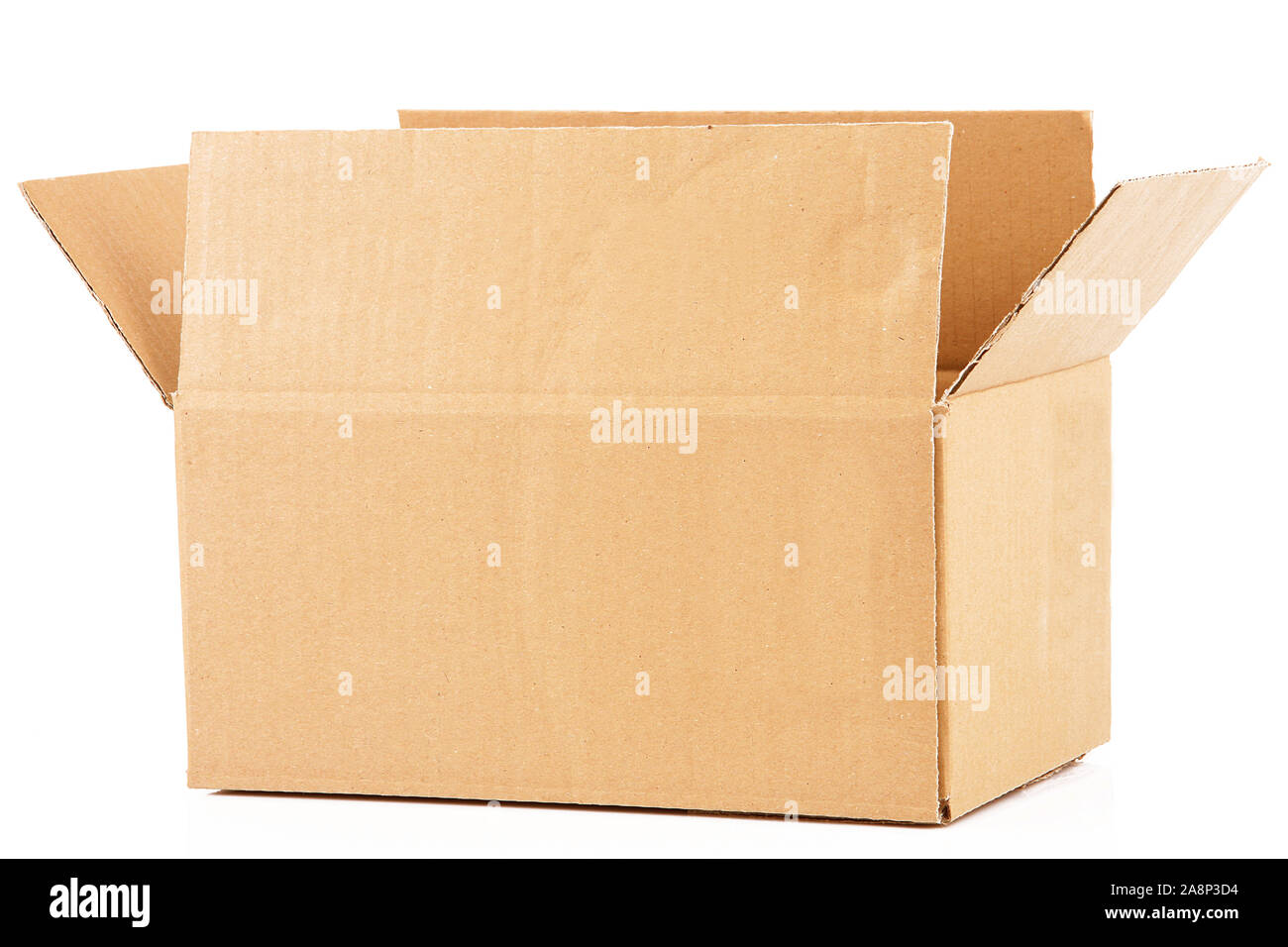 carton box on white background Stock Photo - Alamy