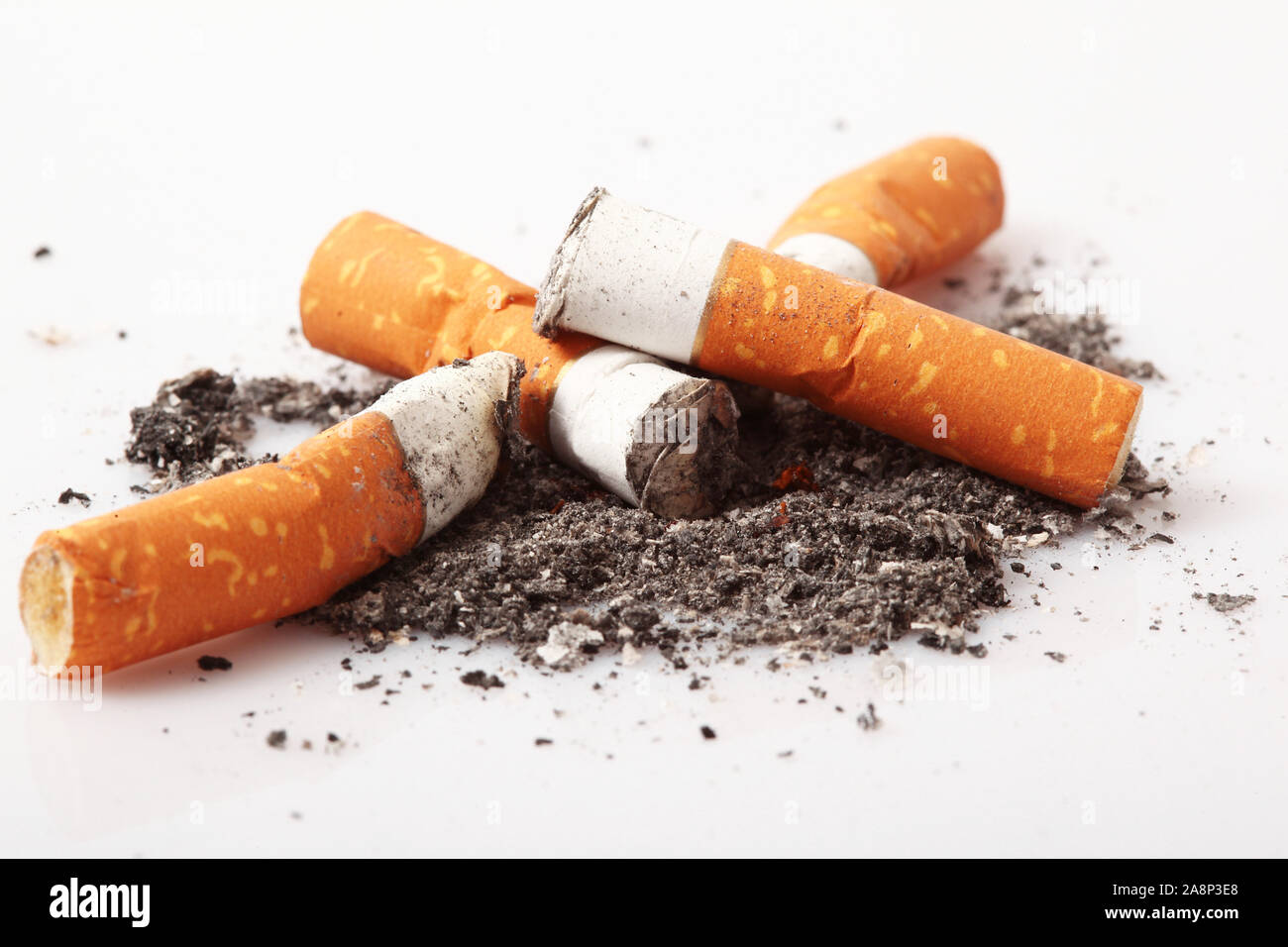 isolated cigarette on white background Stock Photo - Alamy