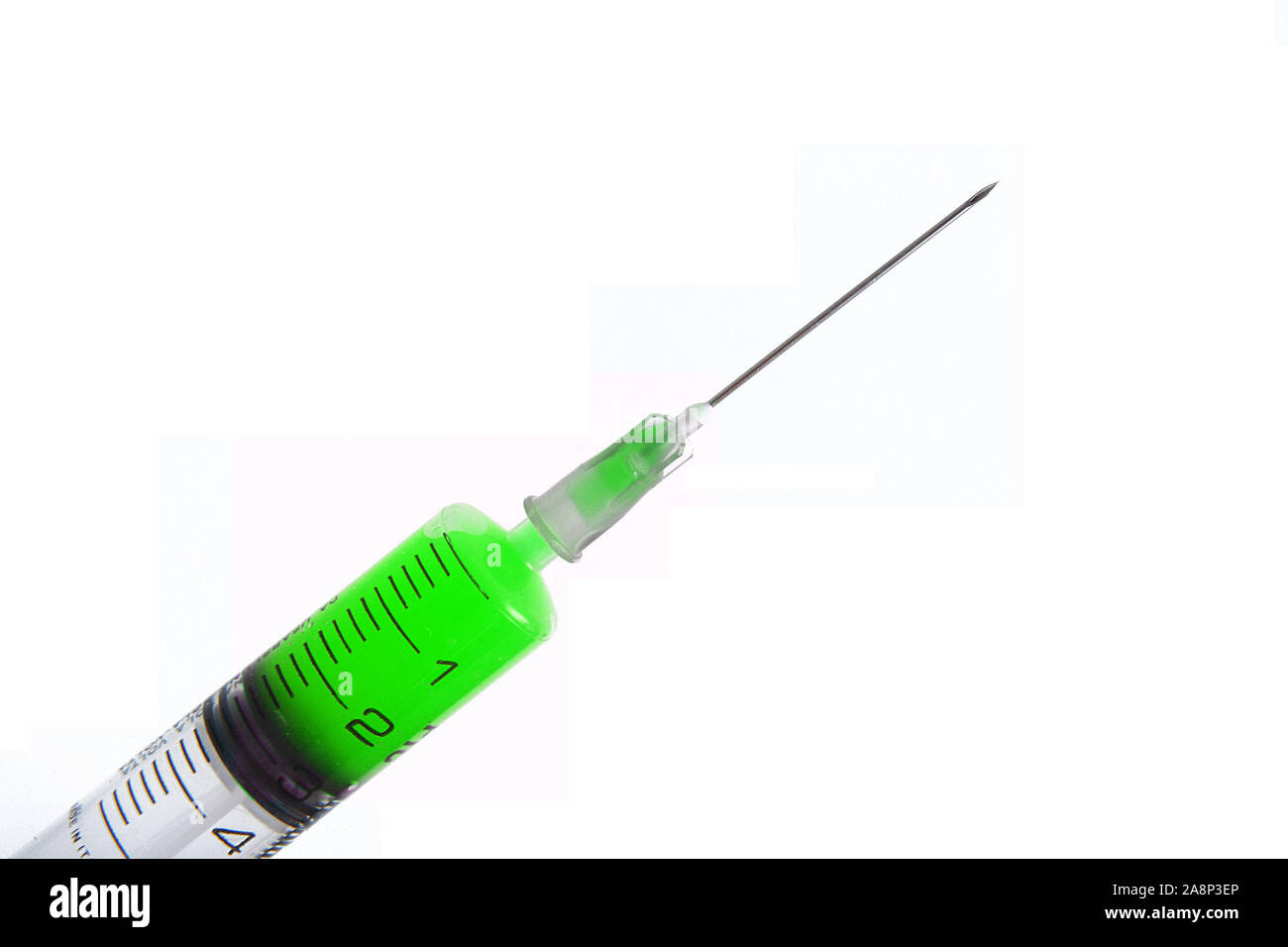isolated syringe on white background Stock Photo - Alamy