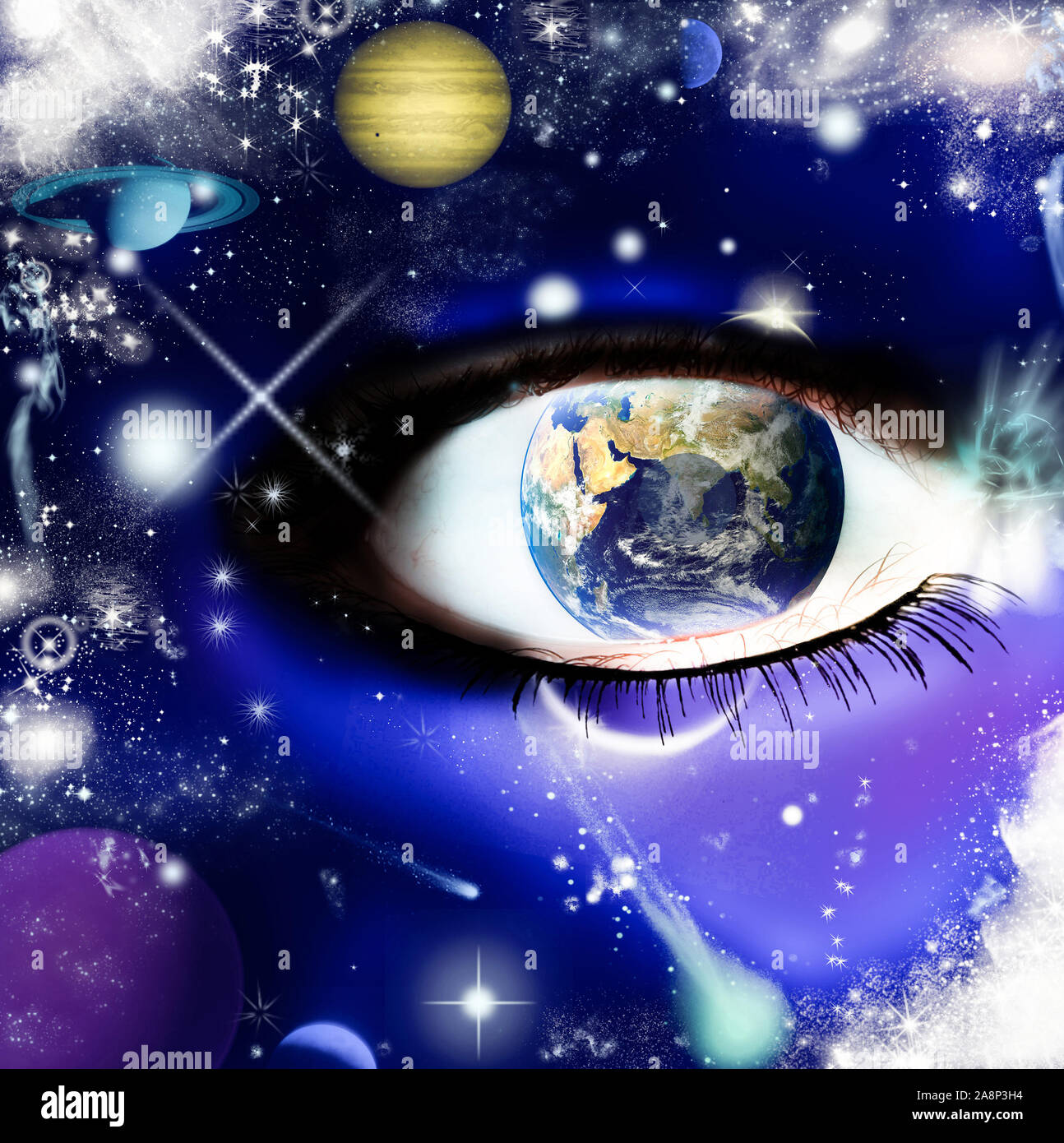 an abstract vision of the Earth Stock Photo - Alamy