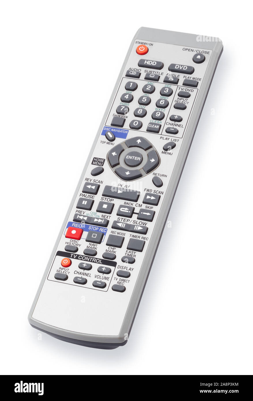 isolated remote control on white background Stock Photo - Alamy